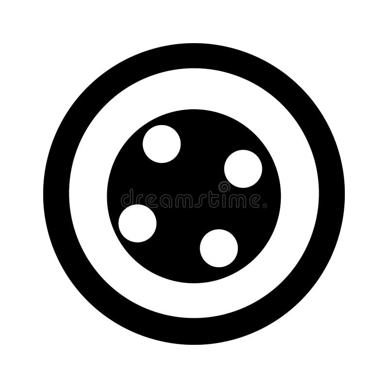 Cute button clothes icon stock vector. Illustration of circle - 93526263