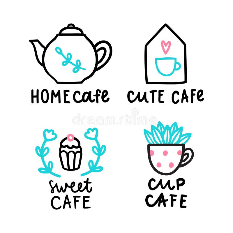 Cute Cafe Facade in Evening with Sign Open Stock Vector - Illustration ...