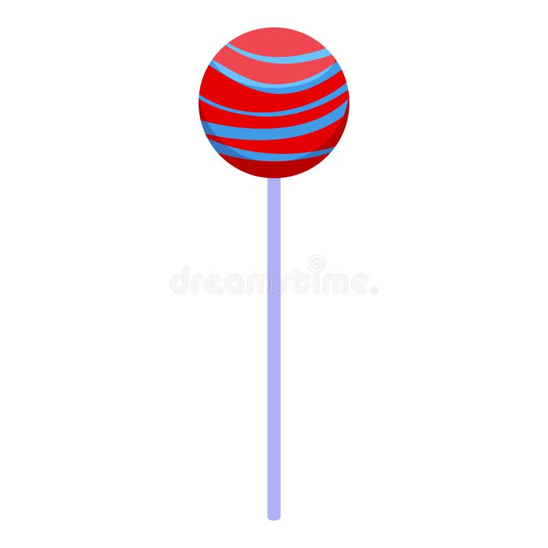 Cute Cake Pop Icon Isometric Vector. Food Party Stock Illustration ...