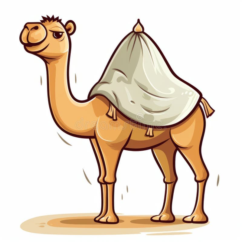 Cute Camel Cartoon Character. Vector Illustration of a Cute Camel Stock ...