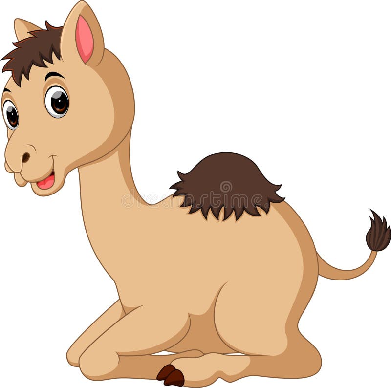 Cute camel cartoon stock vector. Illustration of cute - 33242564