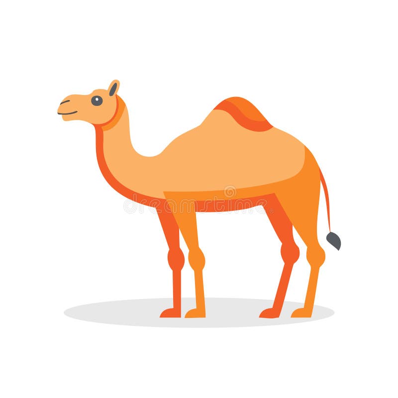Cute Camel Vector Art, Animal Colored Character for Designs and Decor ...