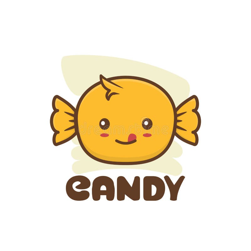 Cute Candy Mascot Character Stock Vector - Illustration of caramel ...