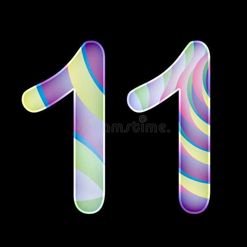 Numbers Cute Roses Floral Illustration Stock Image - Illustration of ...