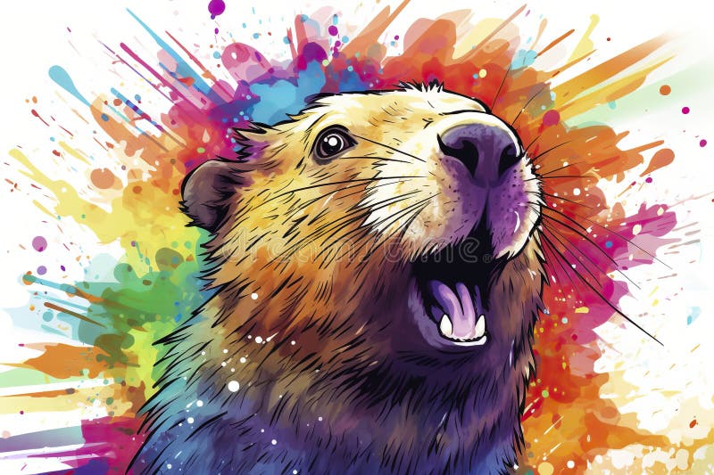 Cute Capybara with Different Emotions. Emoji Cartoon Character ...