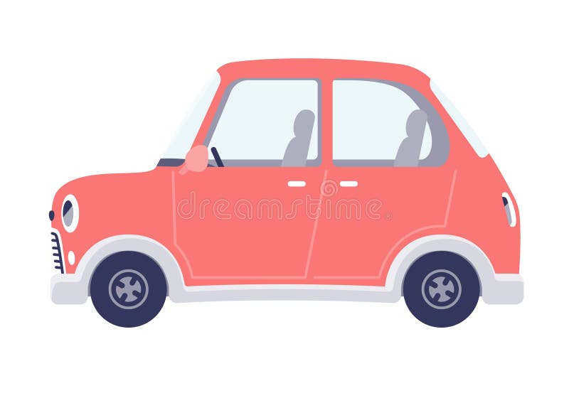 Cute car.retro stock vector. Illustration of material - 217412497