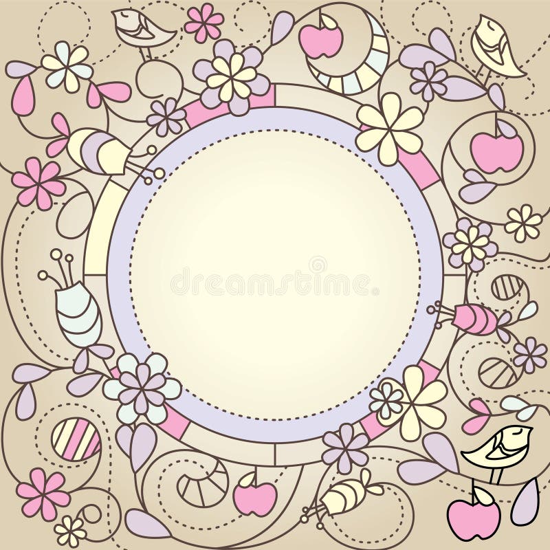 Cute card stock vector. Illustration of card, doodle - 13547006