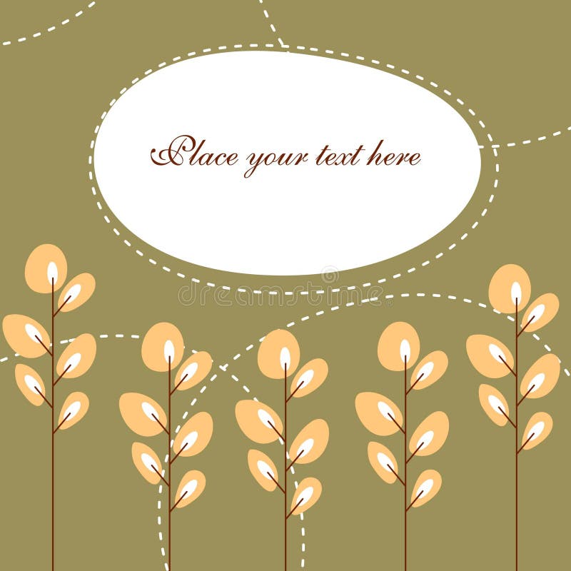 Cute card template stock vector. Illustration of happy - 13800680