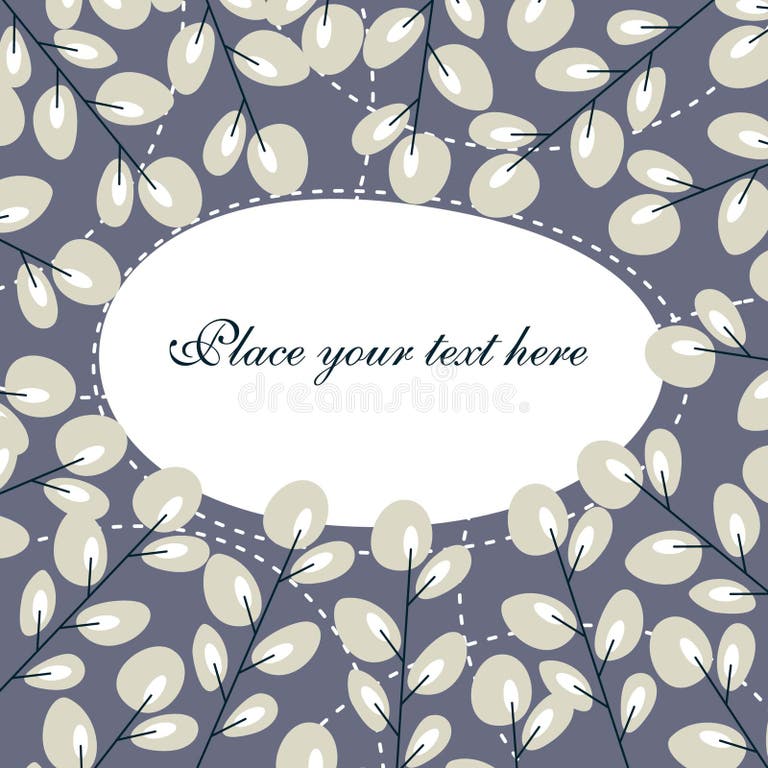 Cute card template stock vector. Illustration of abstract - 13800684