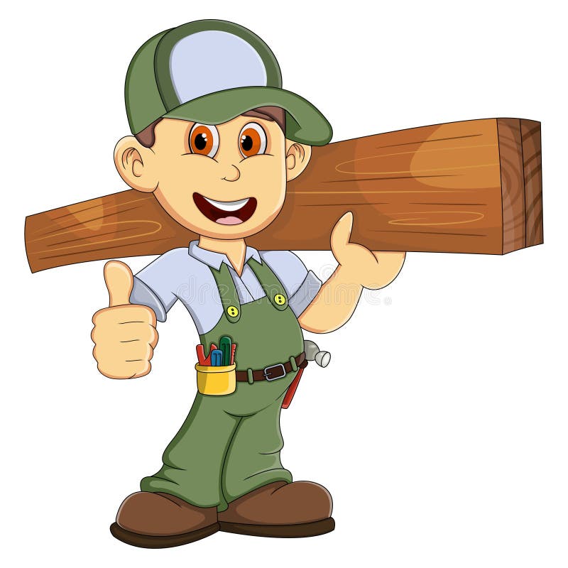 Cute Carpenter cartoon stock vector. Illustration of handy - 100983036
