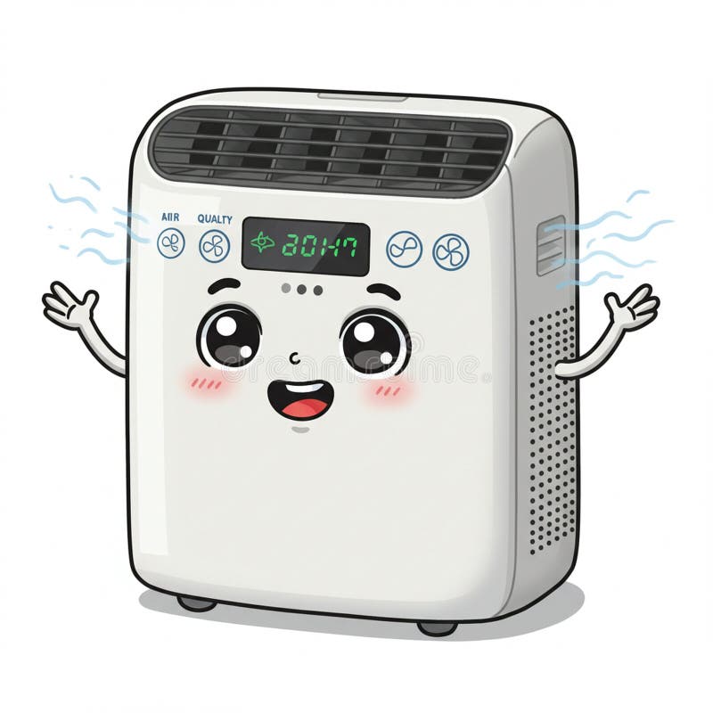 Cartoon Air Purifier Character Stock Illustrations – 240 Cartoon Air ...