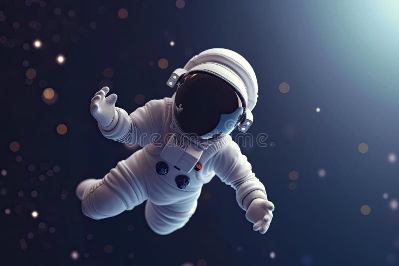 Cute Cartoon Astronaut Flying in Zero Gravity Space Stock Illustration ... Cute Cartoon Astronaut Flying in Zero Gravity Space Stock Illustration ...