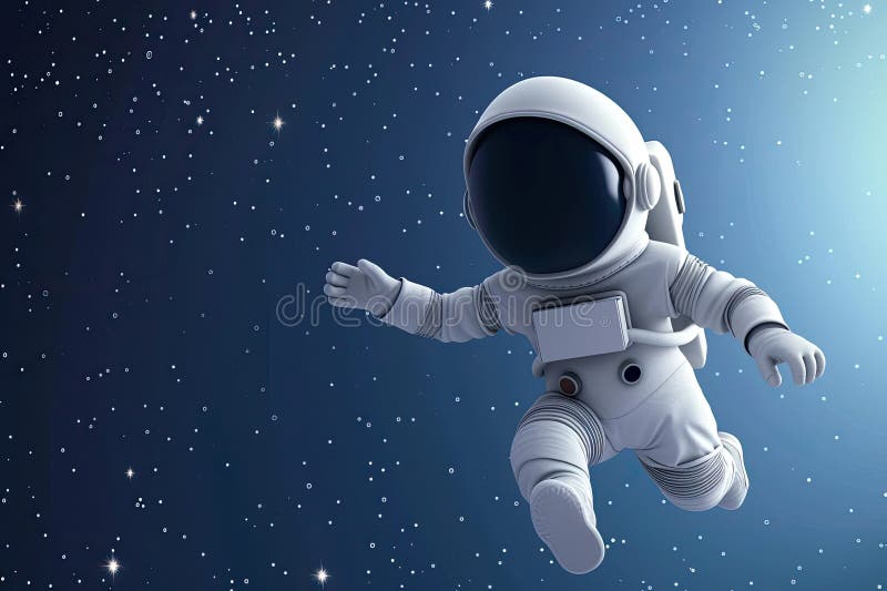 Cute Cartoon Astronaut Flying in Zero Gravity Space Stock Illustration ... Cute Cartoon Astronaut Flying in Zero Gravity Space Stock Illustration ...