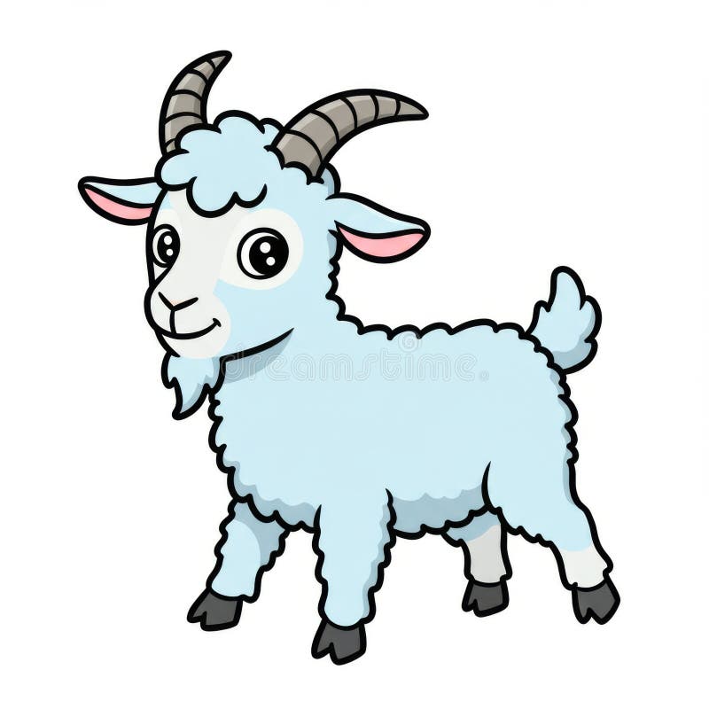 Cute Cartoon Goat