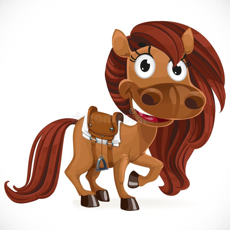 Cute cartoon baby horse stock illustration. Illustration of graphic ...
