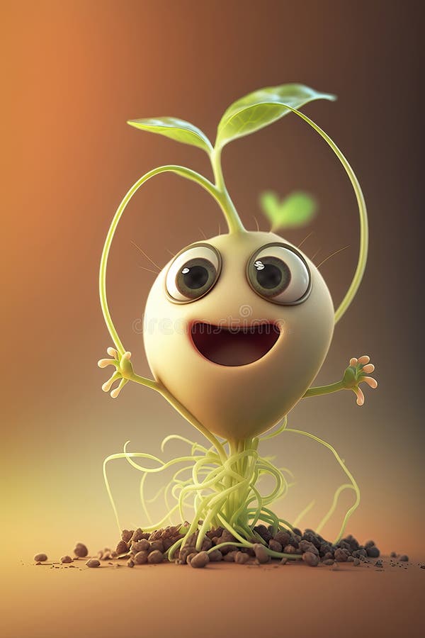 Bean Sprout Cartoon Stock Illustrations – 373 Bean Sprout Cartoon Stock ...