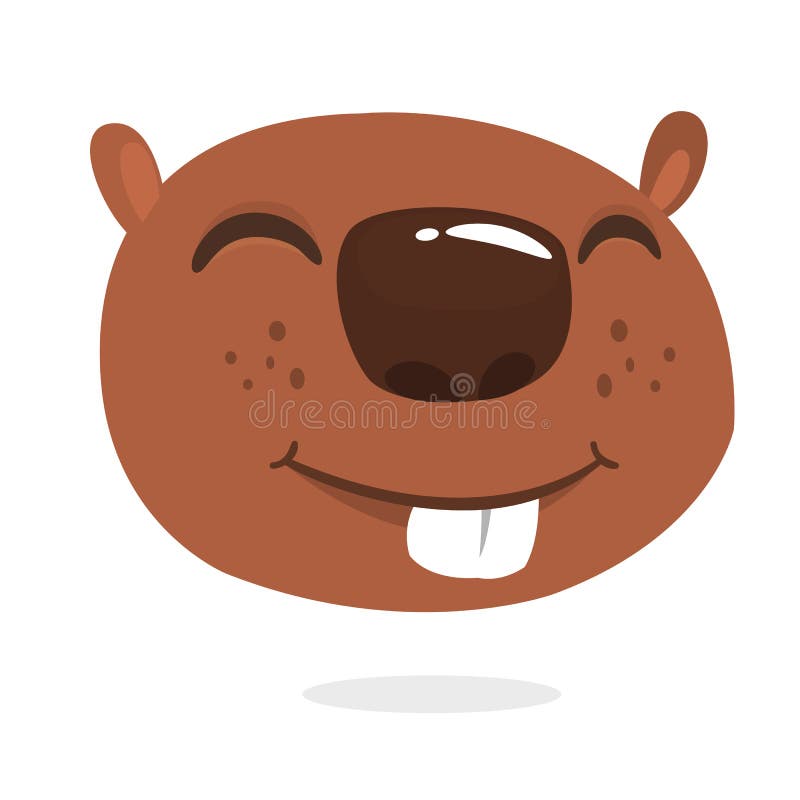 Smiling Beaver Cartoon stock vector. Illustration of cartoon - 73878471