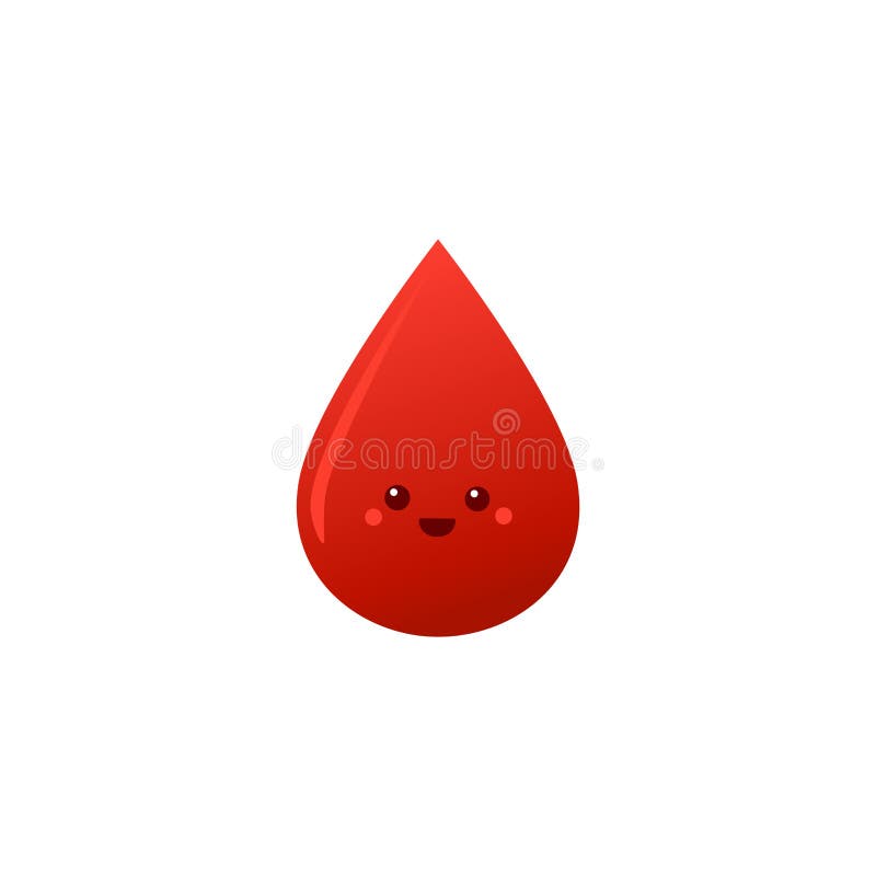 Cute cartoon blood stock vector. Illustration of isolated - 165677581
