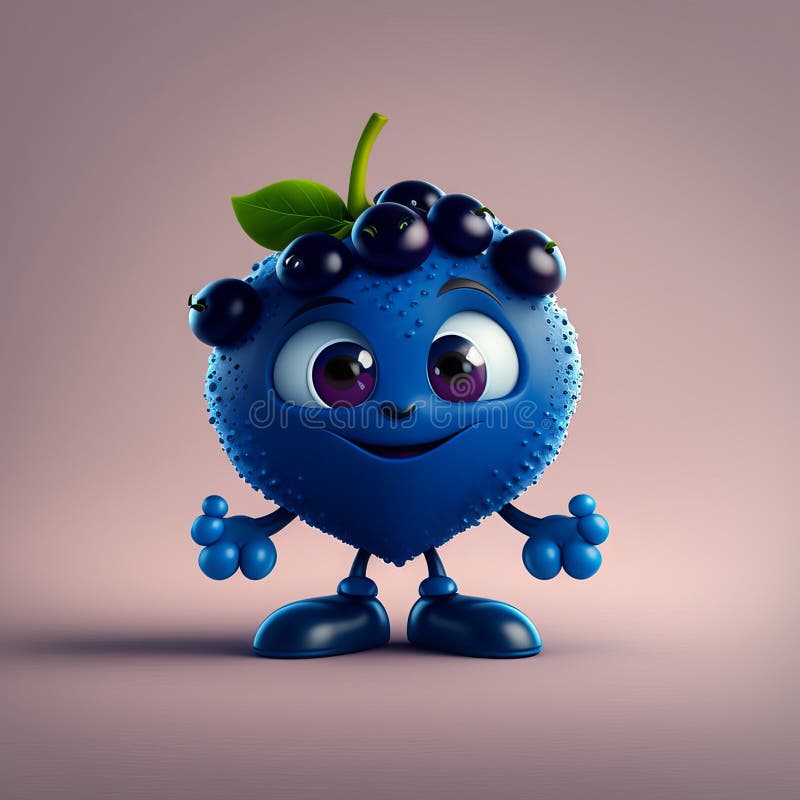 Blueberry Fruit Cartoon