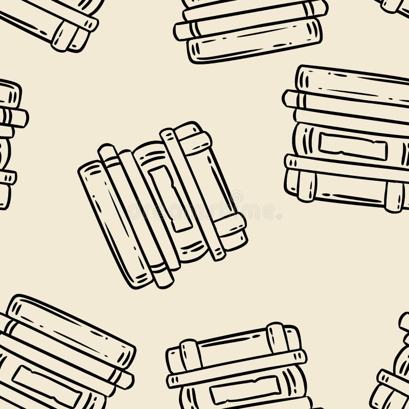 Cartoon Books Seamless Background Stock Illustrations – 2,586 Cartoon ...
