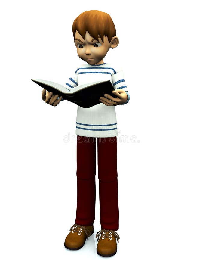 44+ Cute cartoon boy reading book Free Stock Photos - StockFreeImages