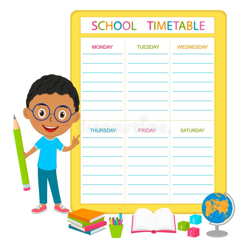 Timetable illustration stock vector. Illustration of craft - 57954530