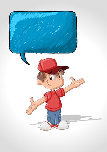 Cute Boy Cartoon Talking Stock Illustrations – 6,995 Cute Boy Cartoon ...