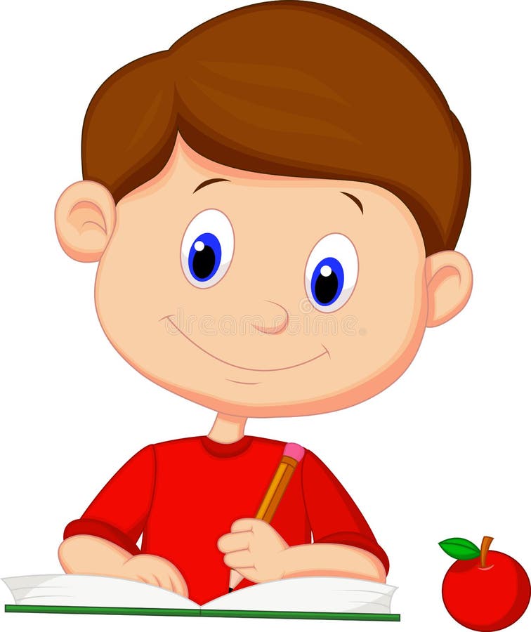41+ Cartoon kid writing Free Stock Photos - StockFreeImages