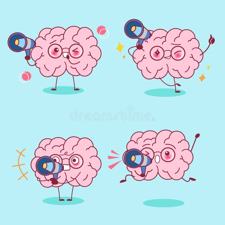 Cartoon Brain Loud Stock Illustrations – 109 Cartoon Brain Loud Stock ...
