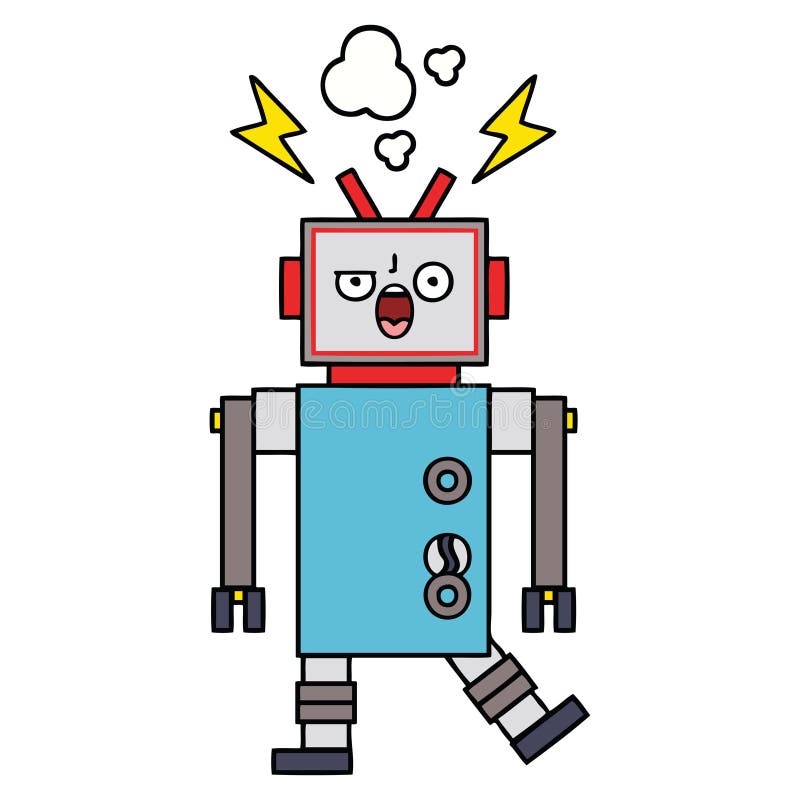 Cartoon Broken Robot Stock Illustrations – 1,374 Cartoon Broken Robot ...