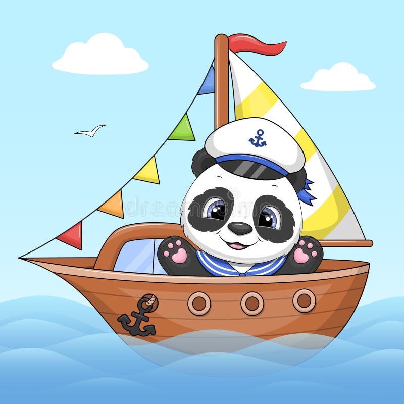 Funny Cartoon Man Yacht Stock Illustrations – 60 Funny Cartoon Man ...