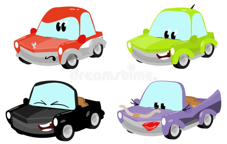 Cartoon Car Characters Stock Illustrations – 5,933 Cartoon Car ...