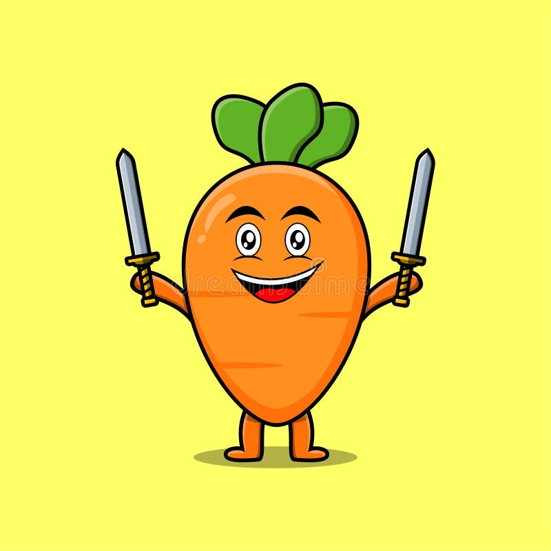 Cartoon Carrot Character a Cartoon Character S Illustration Stock ...