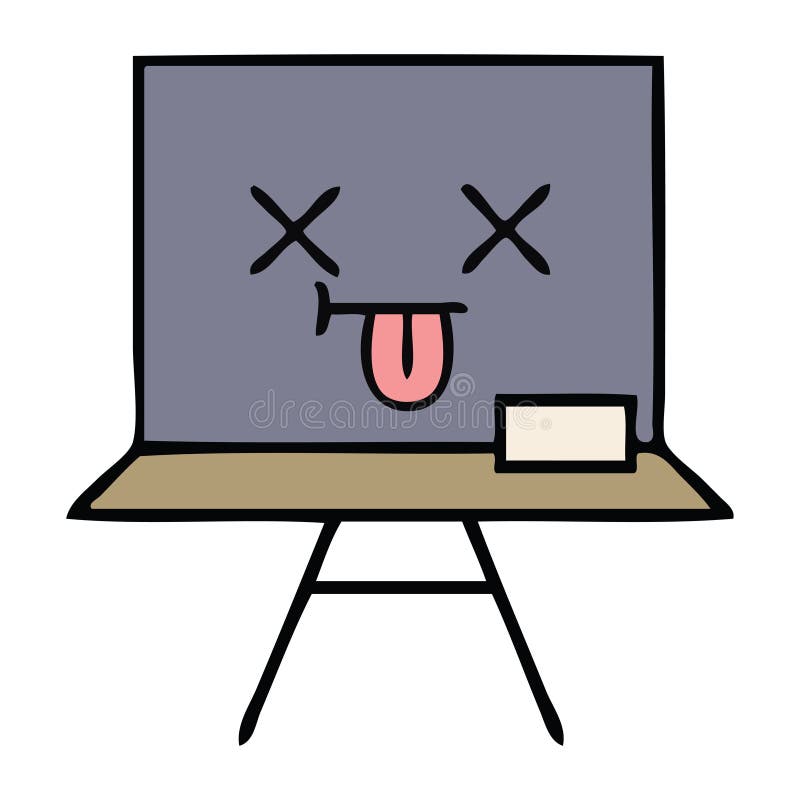Cute cartoon chalkboard stock vector. Illustration of cartoon - 149270027