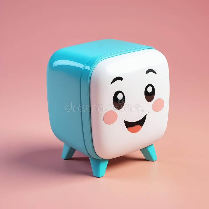 Cute Cartoon Character. 3d Render Cute Cartoon Character Stock ...