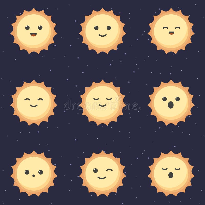 Cute Cartoon Character of Sun. Set of Cute Cartoon Planets with ... Cute Cartoon Character of Sun. Set of Cute Cartoon Planets with ...