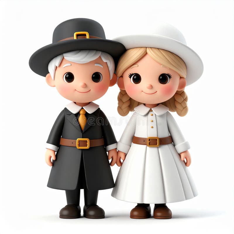 Cartoon Pilgrim Woman Stock Illustrations – 452 Cartoon Pilgrim Woman ...