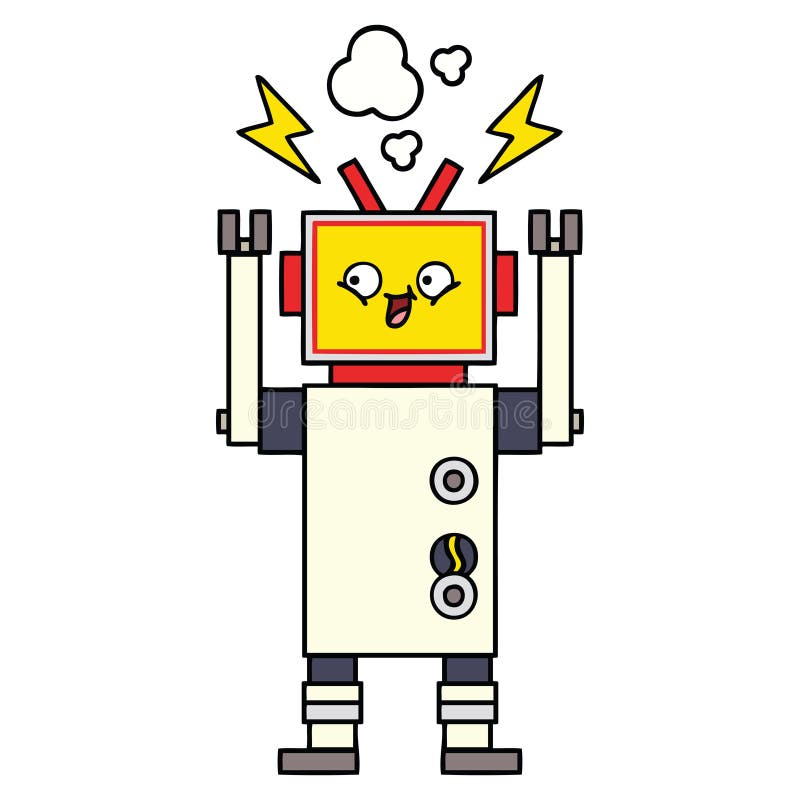 Cartoon Dancing Robot Stock Illustrations – 596 Cartoon Dancing Robot ...