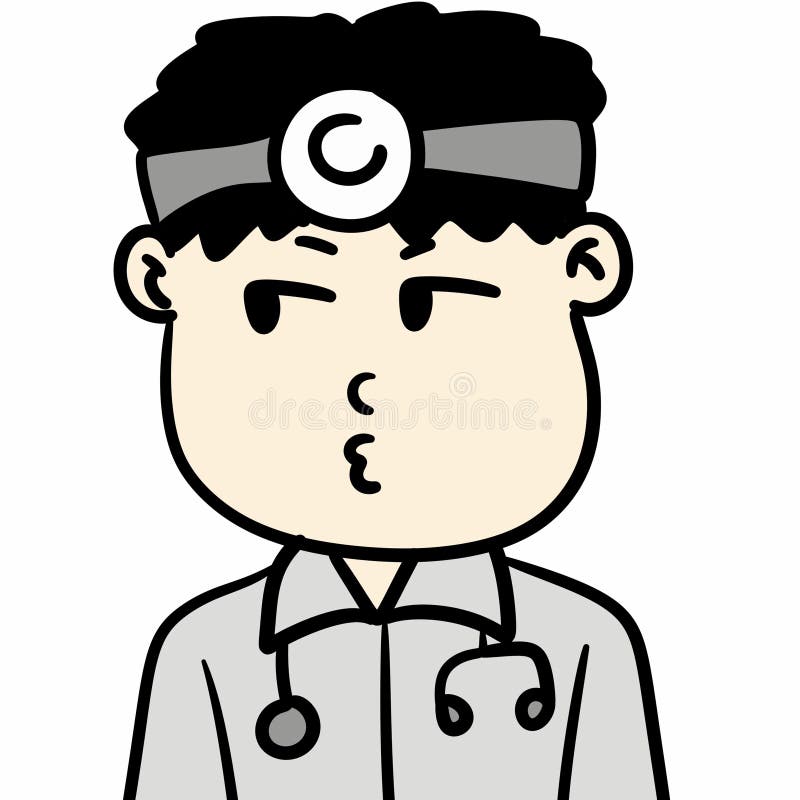 Cute Cartoon Doctor Icon. Illustration Stock Illustration ...