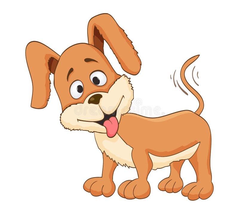 Cute cartoon dog vector stock vector. Illustration of cute - 59916748