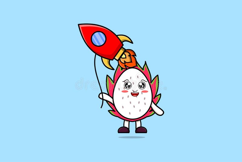 Cartoon Fruit Rocket Stock Illustrations – 451 Cartoon Fruit Rocket ...