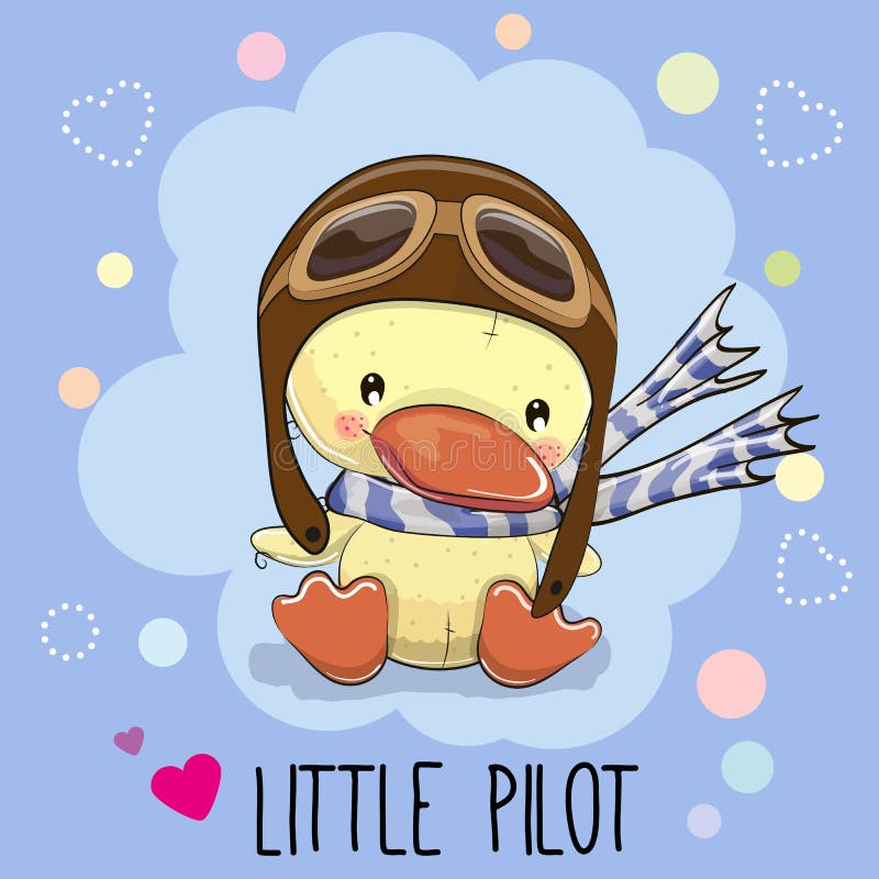 Cute cartoon Duck stock vector. Illustration of childhood - 77912007