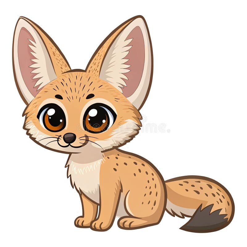 Cartoon Fennec Clipart Illustration Stock Illustrations – 175 Cartoon ...