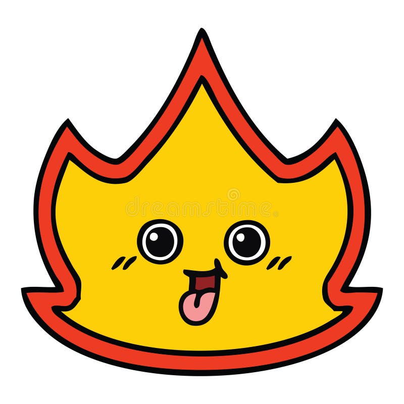 Cute cartoon fire stock vector. Illustration of heat - 147660516