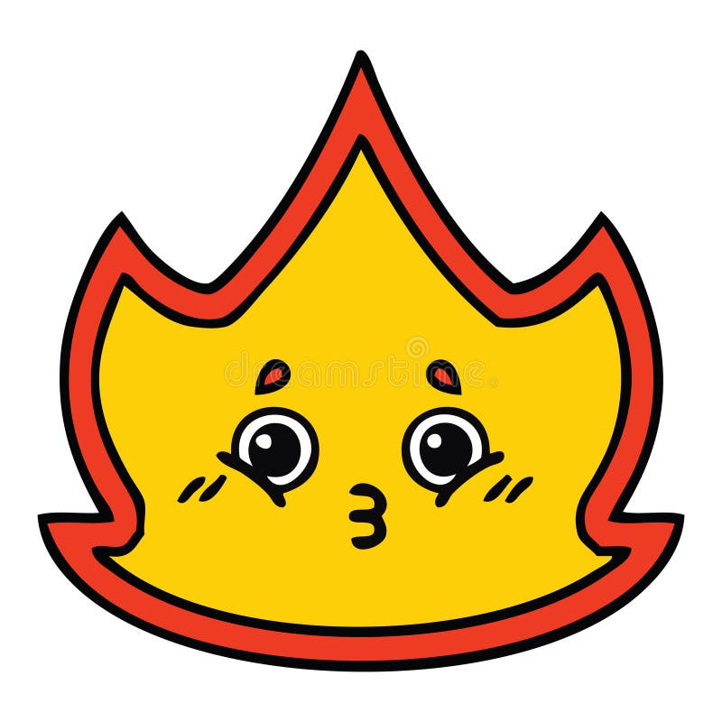 Cute cartoon fire stock vector. Illustration of outdoors - 147698118