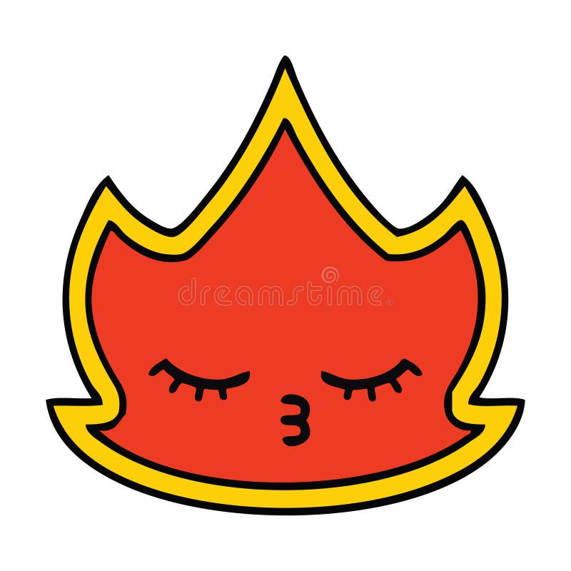 Cute cartoon fire stock vector. Illustration of fire - 147745953