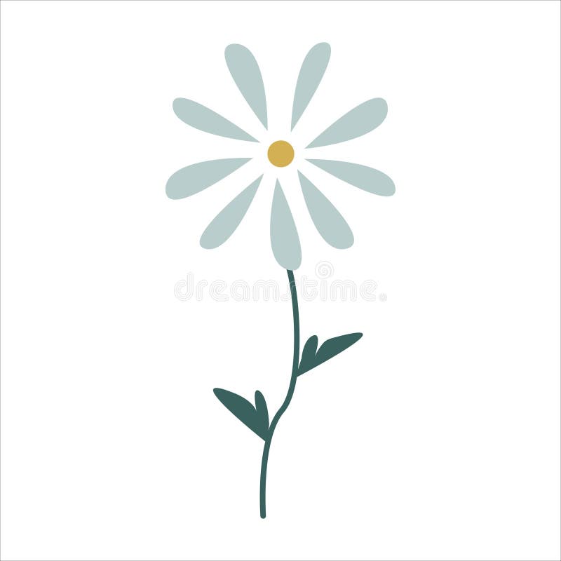 Cute Cartoon Flower Hand Draw Stock Illustration - Illustration of ...