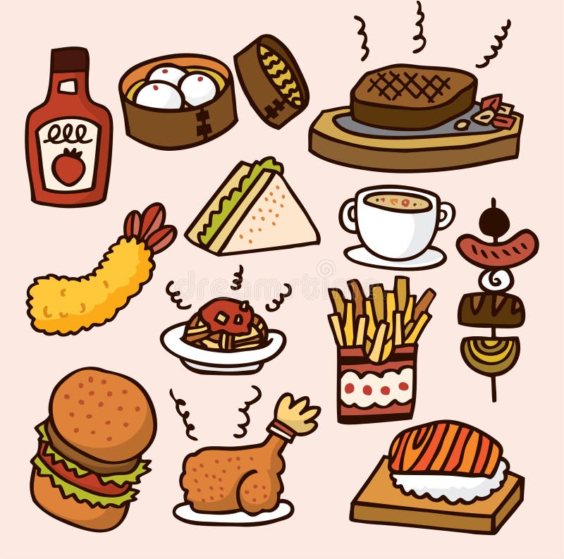 Cartoon Food Stock Illustrations – 1,253,404 Cartoon Food Stock ...
