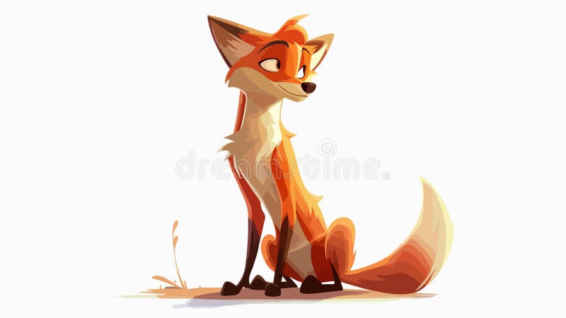 Cute Cartoon Fox Animation for Creative Projects Stock Vector ...