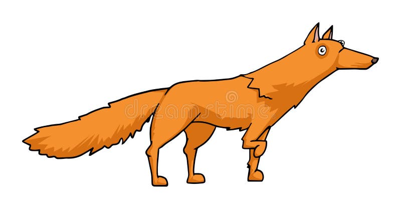 Cute cartoon fox stock vector. Illustration of style - 42315026